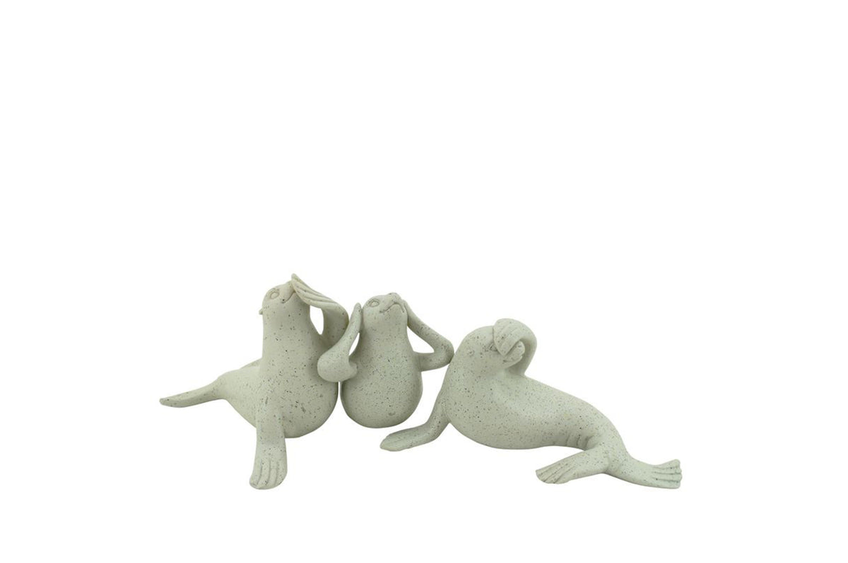 Capulet Hear/See/Speak No Evil Wise Seals Figurine/Ornament - Set of 3 – Ever Nest